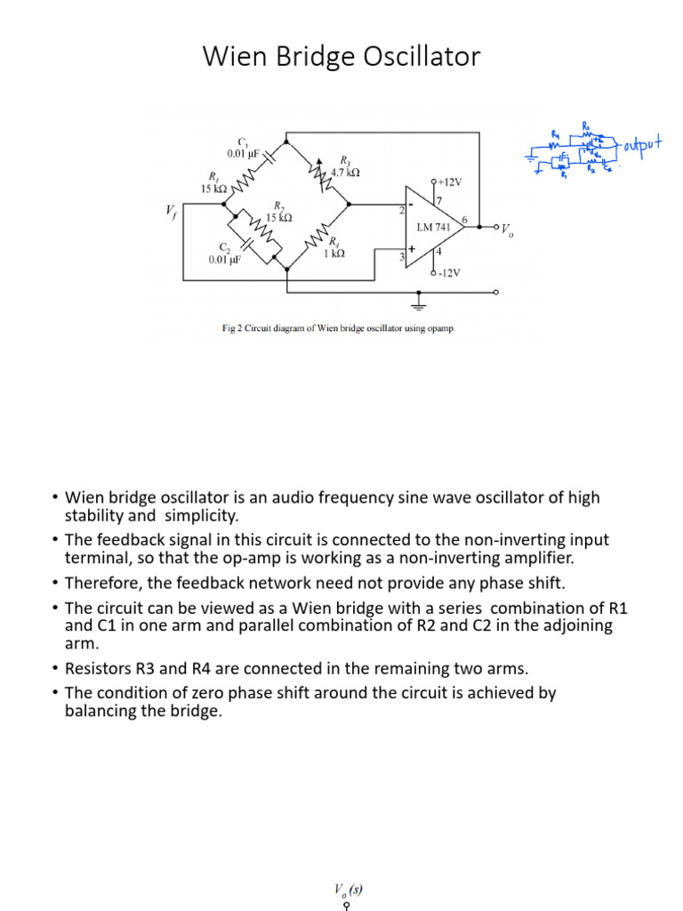 Lec06-Wein Bridge Oscillator | PDF