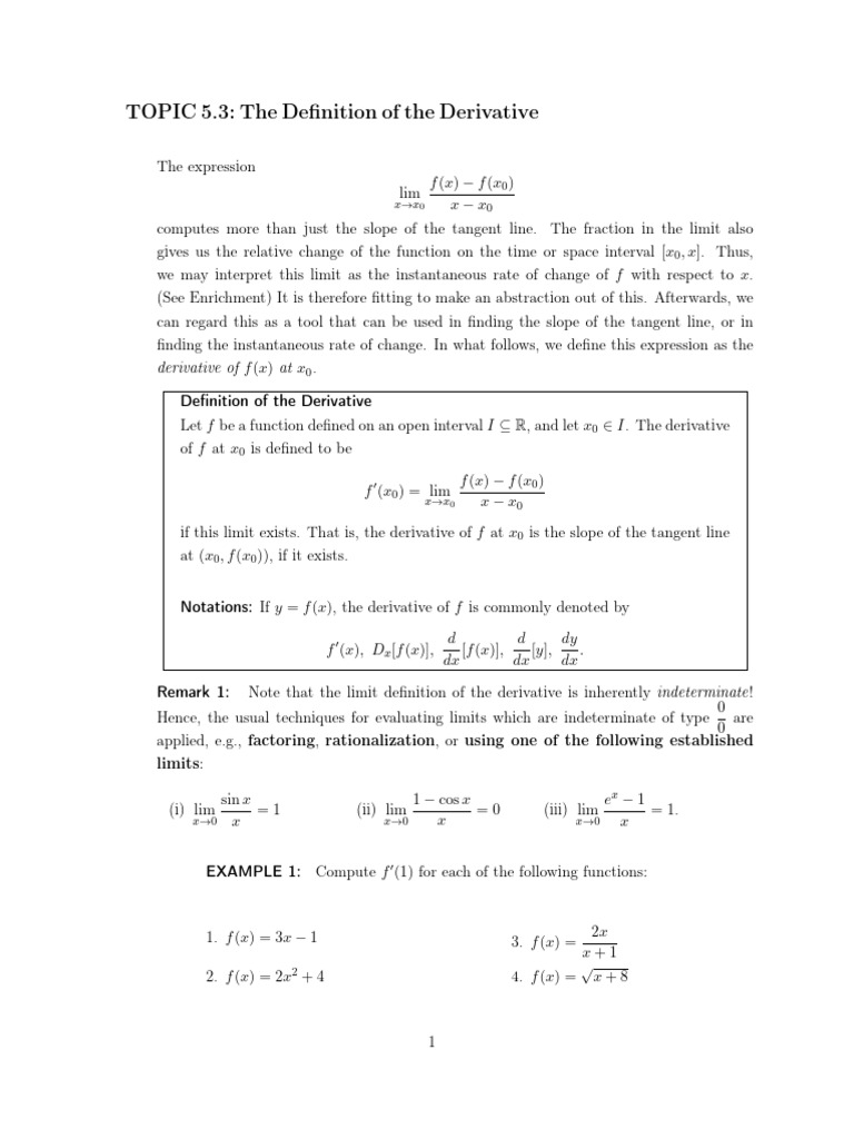 Derivatives | PDF | Derivative | Trigonometric Functions