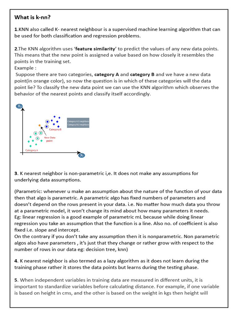 What Is KNN | PDF | Statistical Classification | Linear Regression What Is KNN | PDF | Statistical Classification | Linear Regression