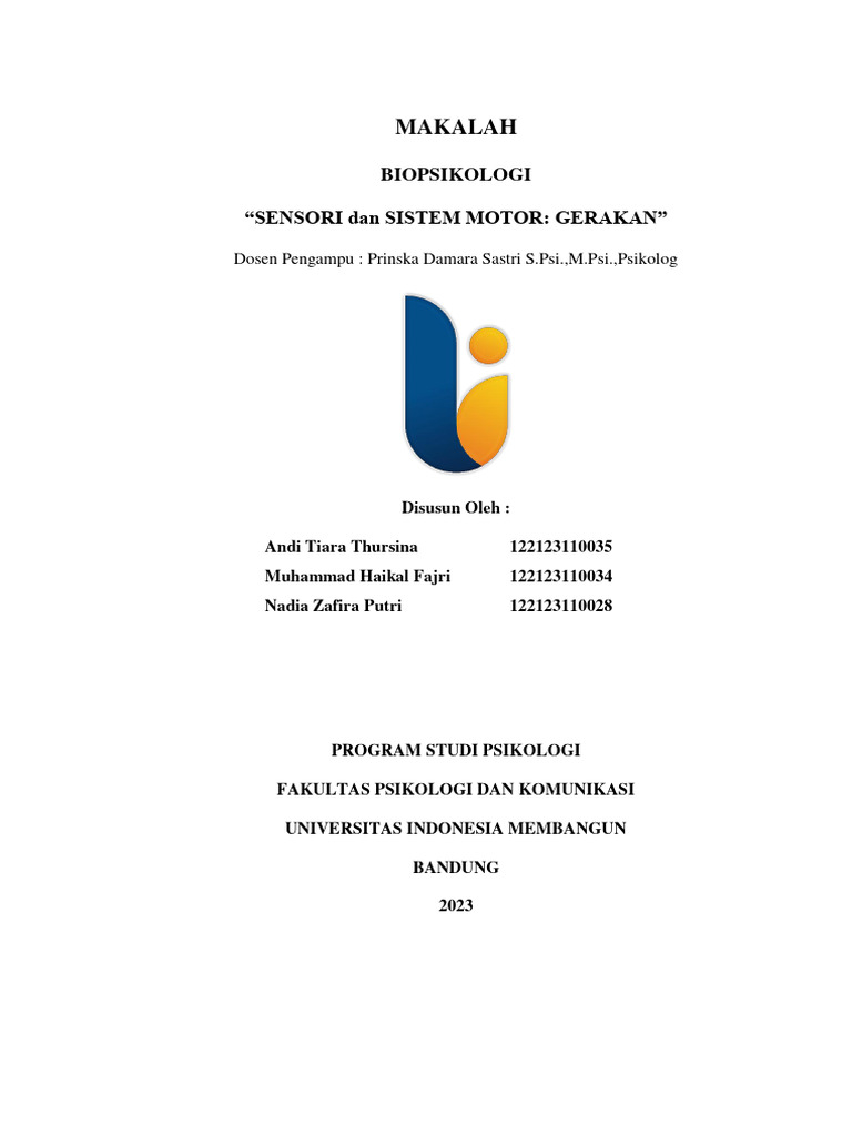 Makalah Biopsikologi Kel 5 Pdf