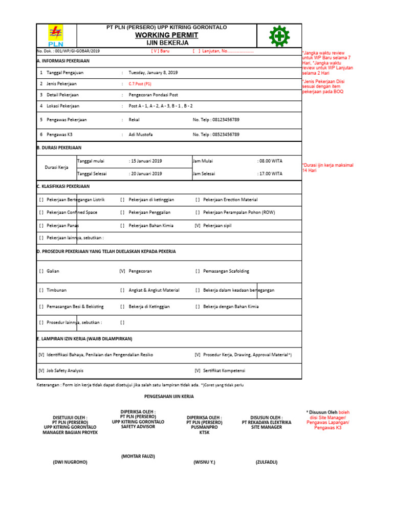 Format IBPR, JSA Soil Investigation.. | PDF