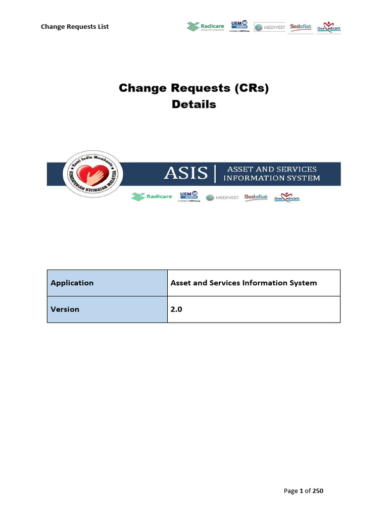 ASIS CR Details V2 | PDF | Computing | Software