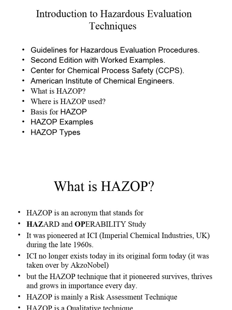 HAZOP Training | PDF | Pump | Gases