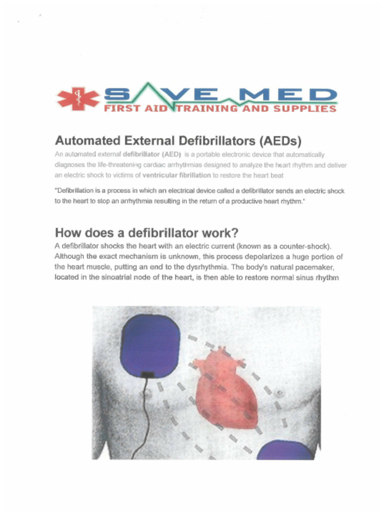 AED Training Manual | PDF