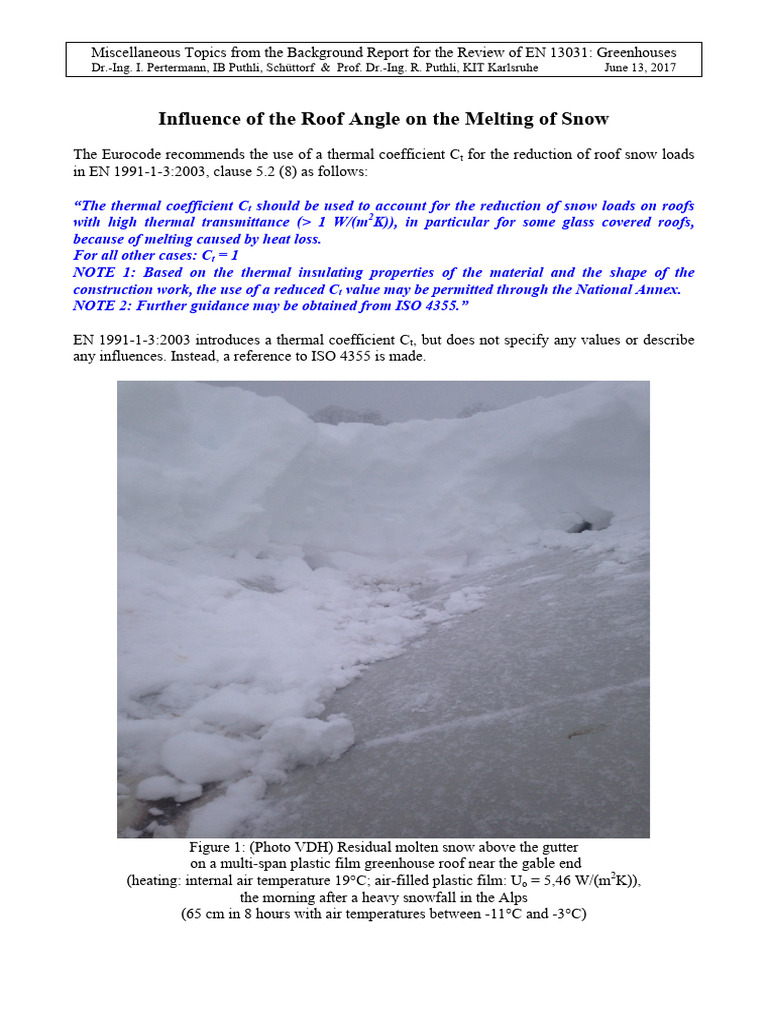 Roof Angle Function For Thermal Coefficient CT | PDF | Snow | Roof