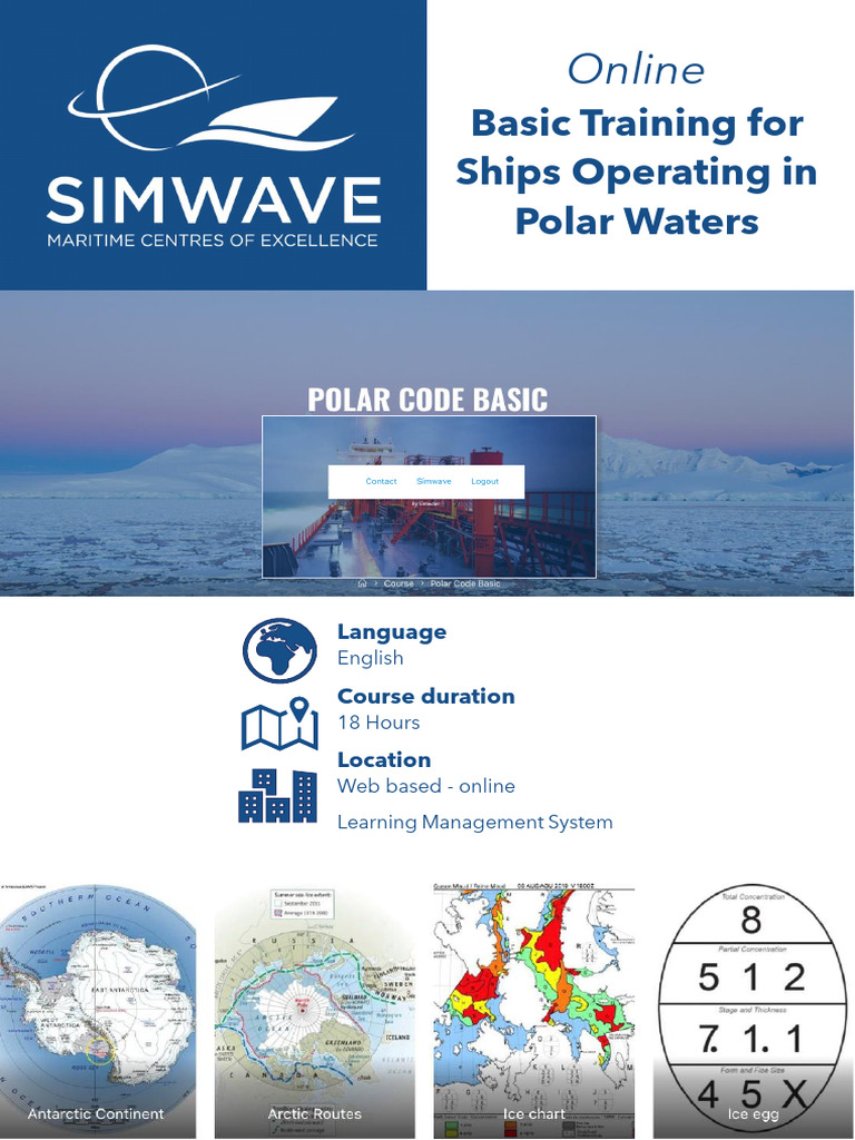 Leaflet - Online - Polar Course Basic Cargo Simwave | PDF