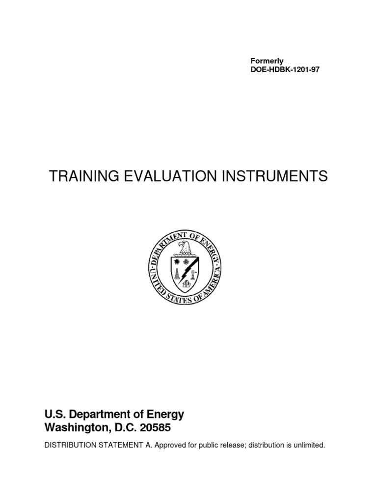 Training Evaluation Instruments | PDF | Evaluation | Course Evaluation