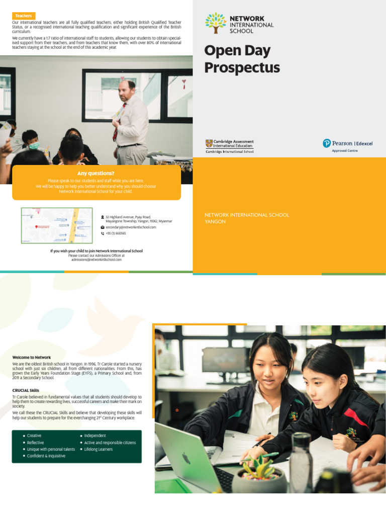 Min Prospectus LR | Download Free PDF | Teachers | Curriculum