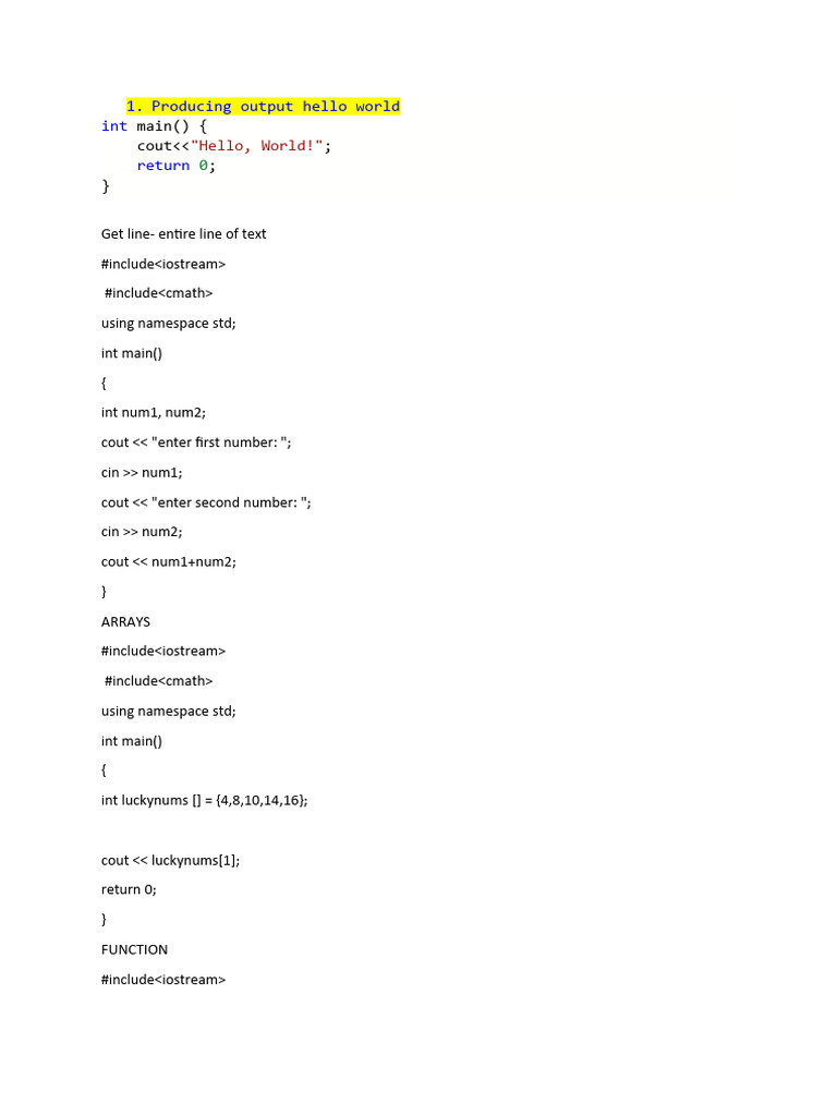 Programming C++ | PDF | Namespace | Object (Computer Science)