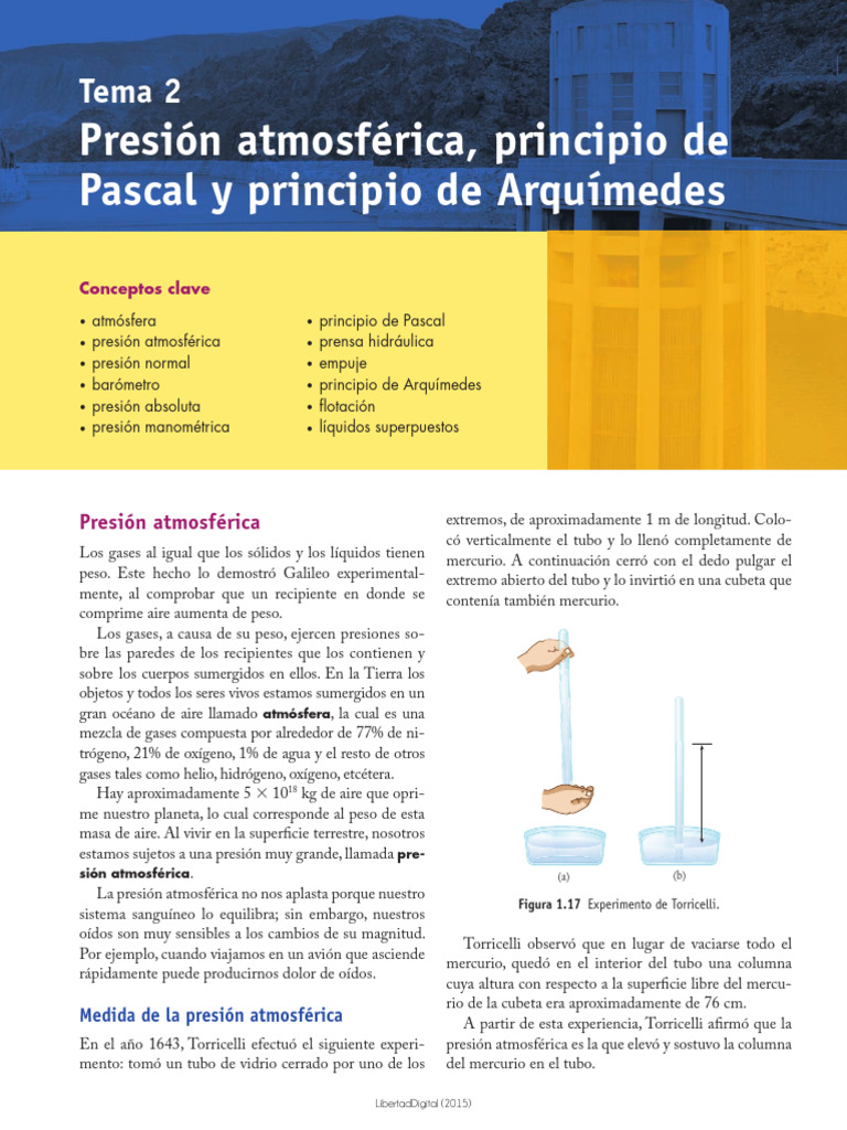 Material de Apoyo Tarea Tres Iib. Física II | PDF | Pascal (Unidad) | Presión