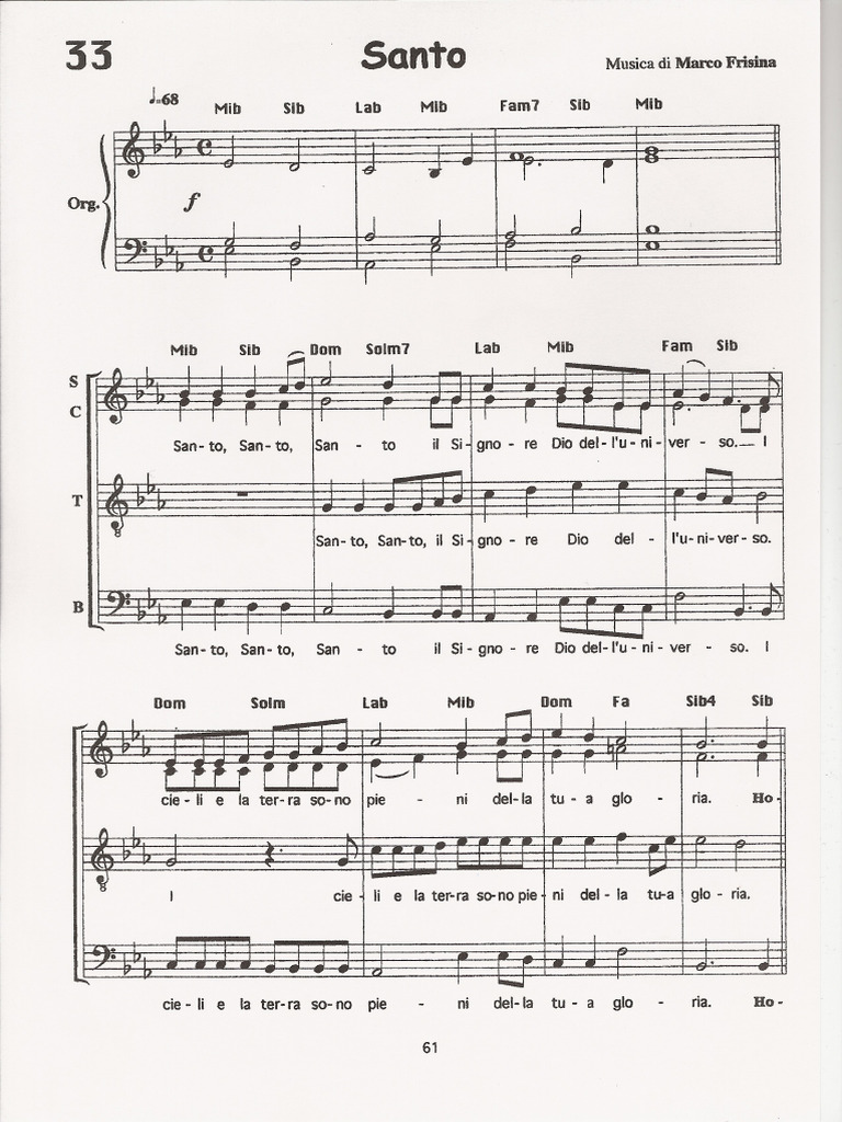 Santo (Frisina) | PDF