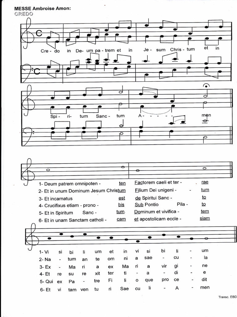 Credo in Deum Patrem | PDF