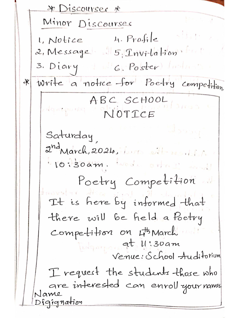 Discourses Major and Minor formats | PDF