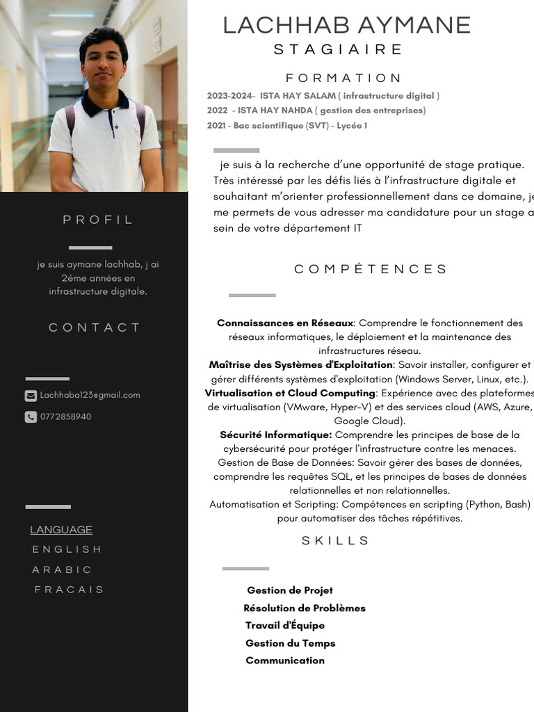 CV Aymane Lachhab | PDF