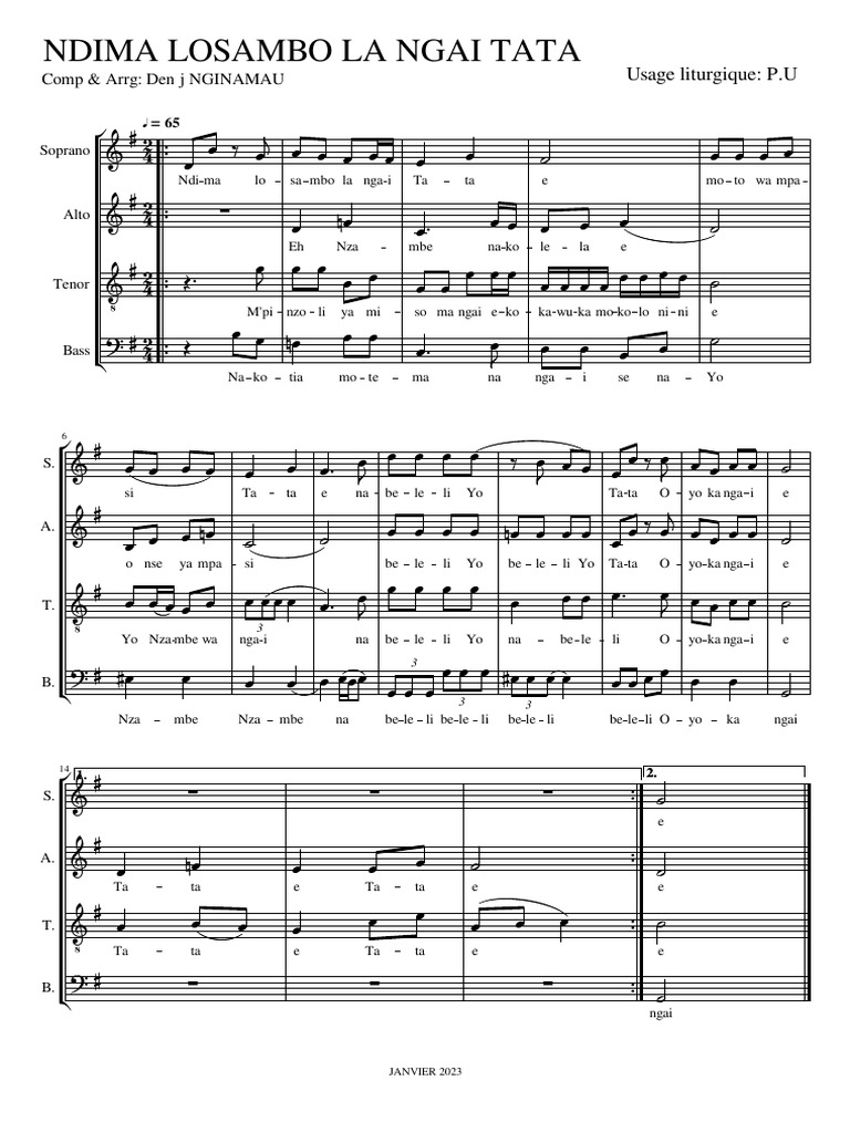 NDIMA - LOSAMBO - LA - NGAI - TATA - E Denj - 231217 - 091056 | PDF