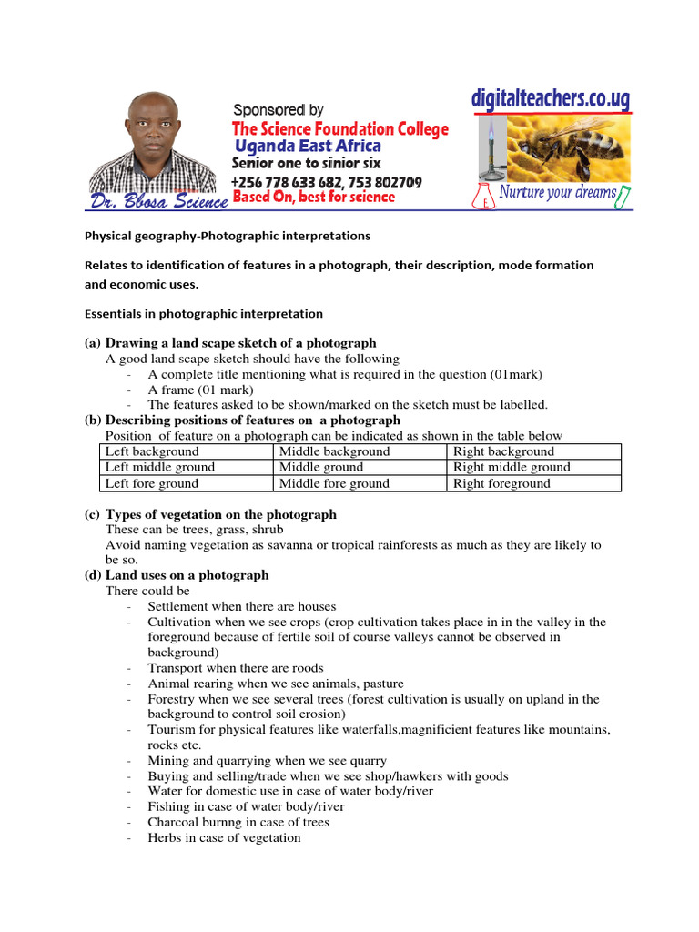 Physical Geography Number 2 Photographic Interpretationwith Photos ...