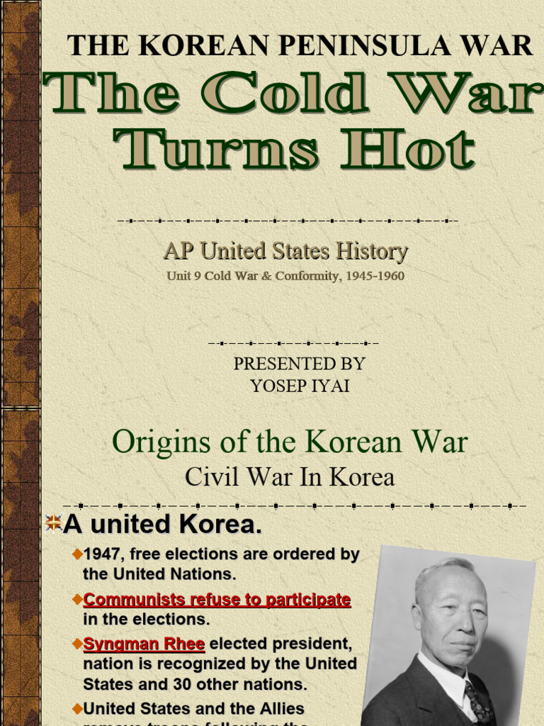 Korean War Origins and Key Events | PDF | Korean War | Douglas Mac Arthur