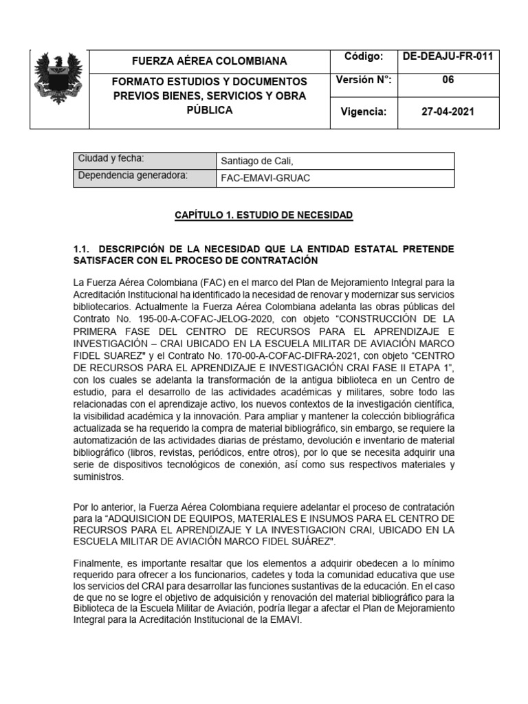 De-Deaju-Fr-011 Estudios y Documentos Previos Insumos Biblioteca 07-04 ... De-Deaju-Fr-011 Estudios y Documentos Previos Insumos Biblioteca 07-04 ...