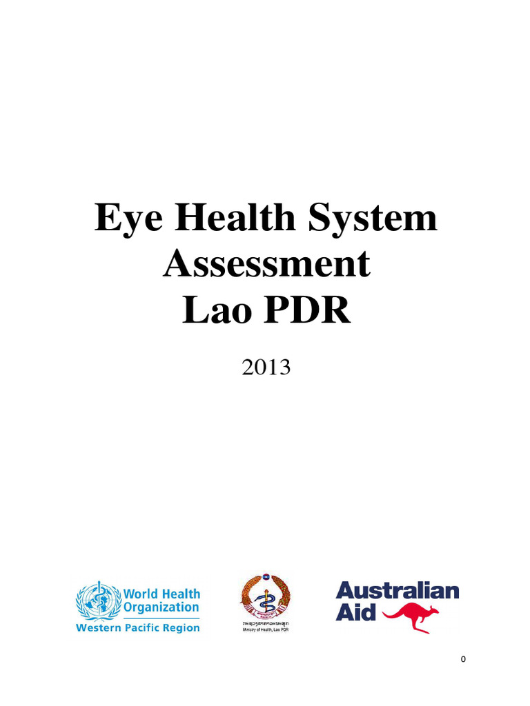 Eye Health System Assessment in Lao PDR | PDF | Visual Impairment ...