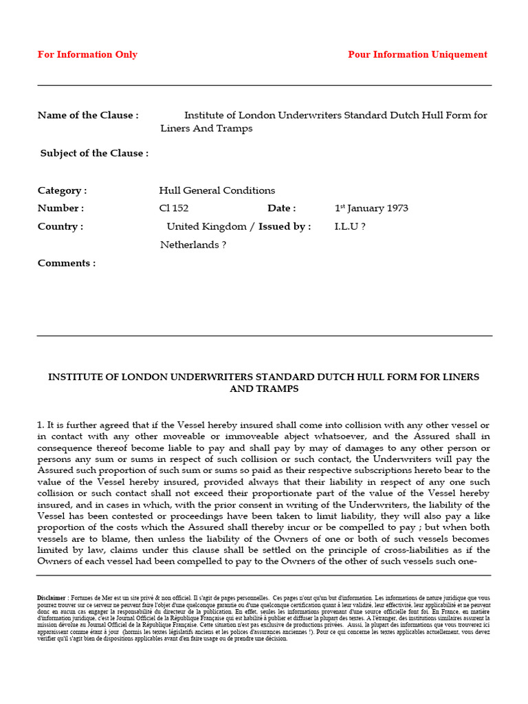Institute Standard Dutch Hull Form 1973 | PDF