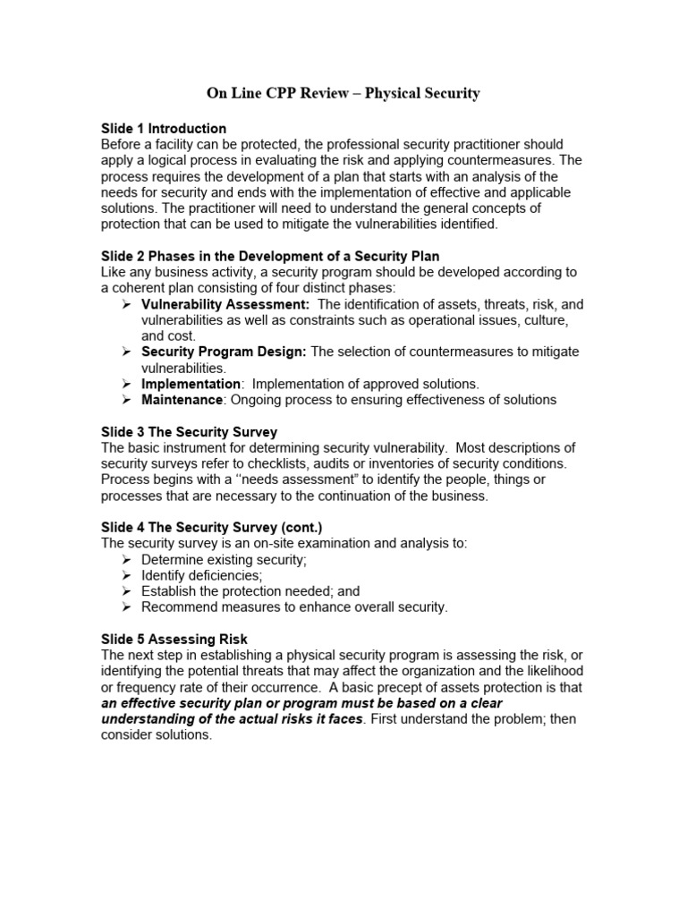 Physical Security Review | PDF | Incandescent Light Bulb | Access Control