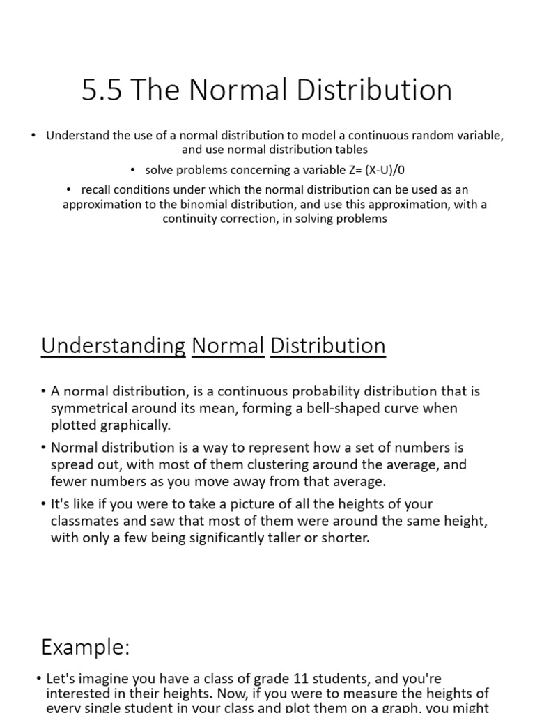 The Normal Distribution | PDF | Normal Distribution | Standard Score