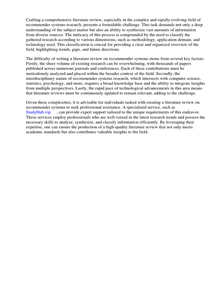 A Literature Review and Classification of Recommender Systems Research PDF | PDF | Information ...