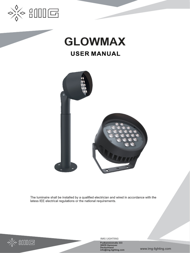 Glowmax Manual | PDF | Lighting | Components