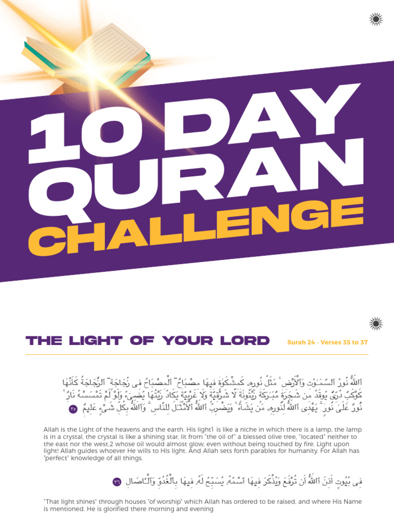 10 Day Quran Challenge 2024 | PDF | Surah | Prophets And Messengers In ...