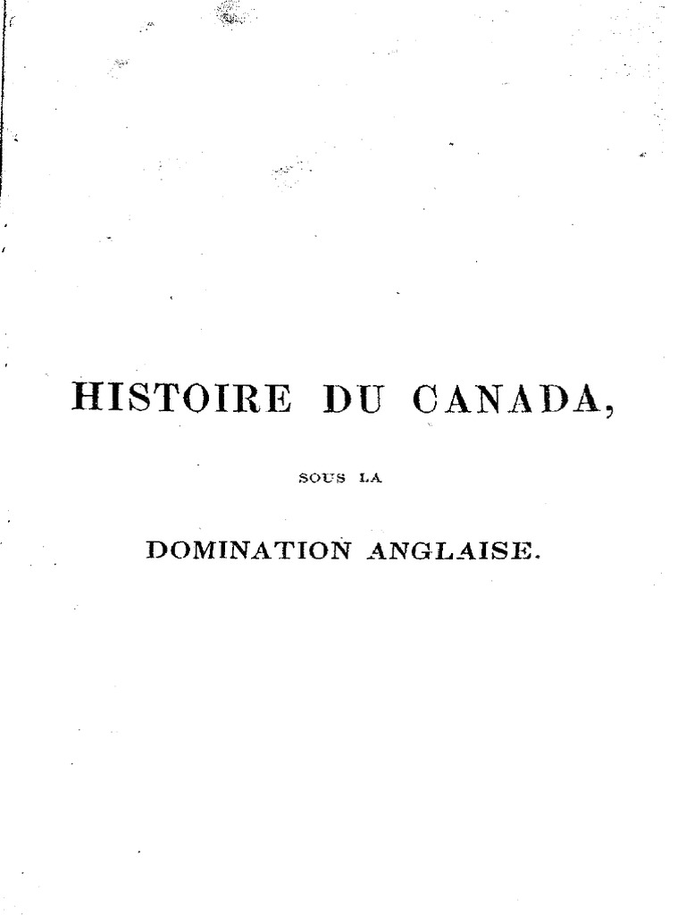 Histoire Du Canada: Domination Anglaise | PDF