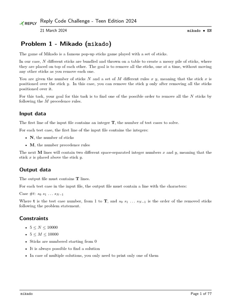 Teen1 Mikado | PDF | Computer Programming | Computing