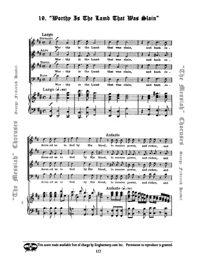 Worthy Amen Pdf Musical Compositions Music Based On The Bible