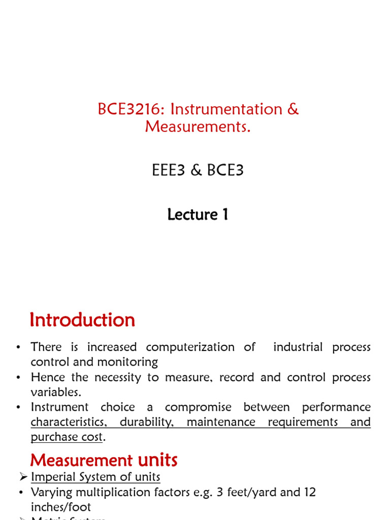 Instrumentation 1 Introduction | Download Free PDF | Accuracy And ...