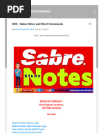 Sabre Commands | PDF | Civil Aviation | Airlines