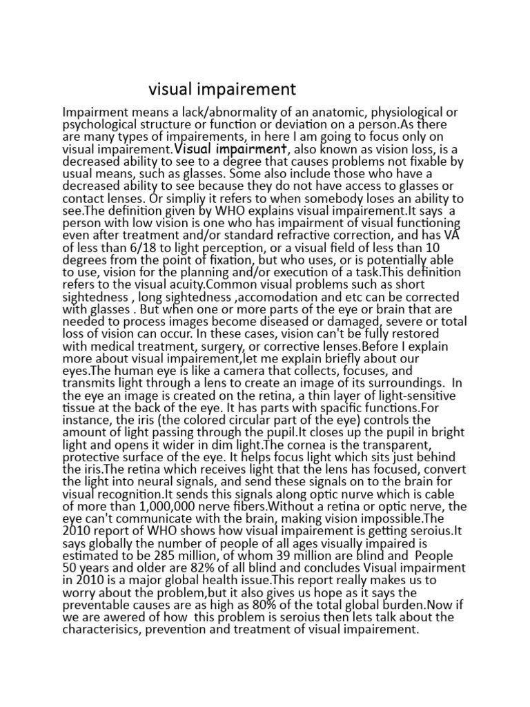 Incu Assign | Download Free PDF | Eye | Visual Perception