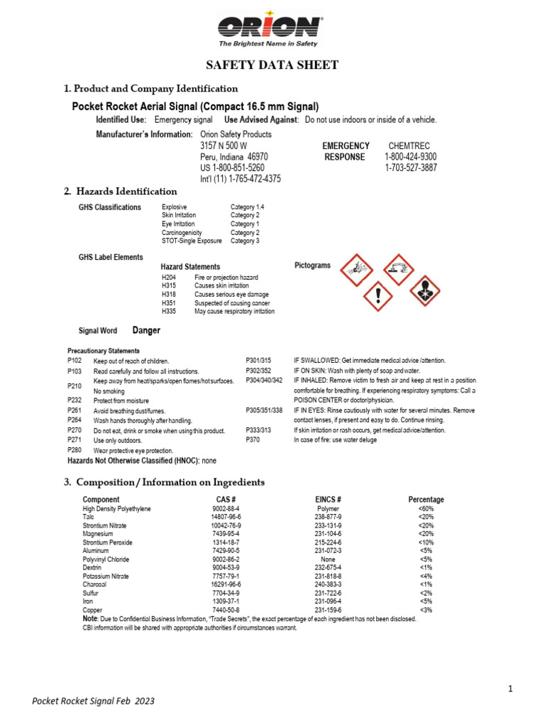 Pocket Rocket Signal | PDF