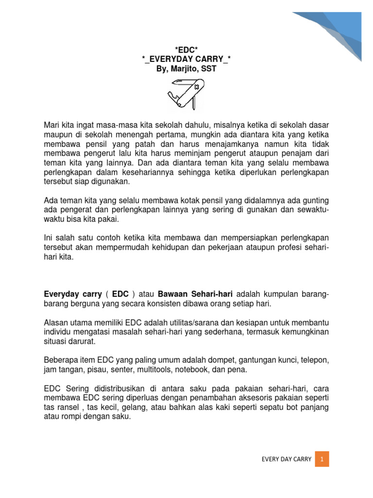 EDC KONSEP | PDF