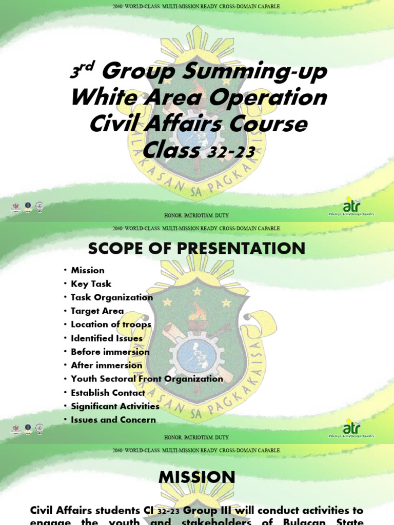 Summing Up Format II | PDF | National Security | Defense Policy