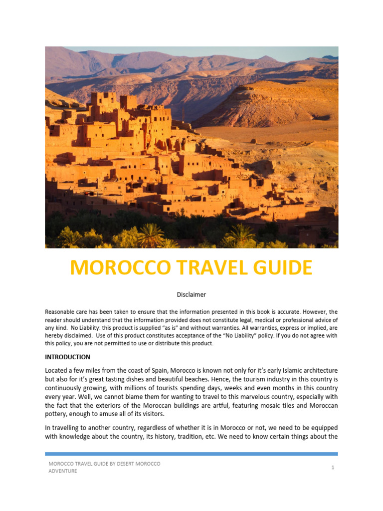 Morocco Travel Guide DMA | PDF | Morocco