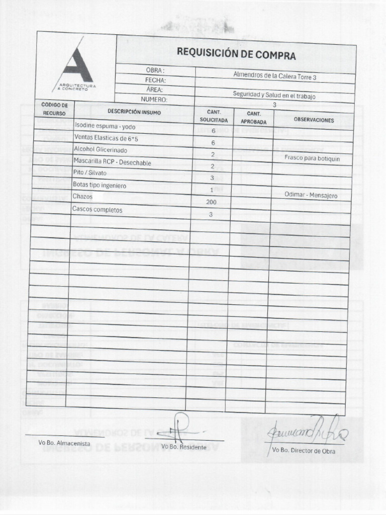 Requisición 21-03-2024 | PDF
