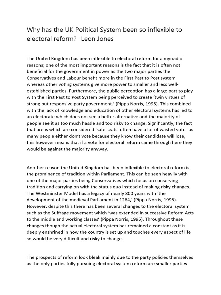 Academic Review - Leon Jones | PDF | Conservative Party (Uk ...