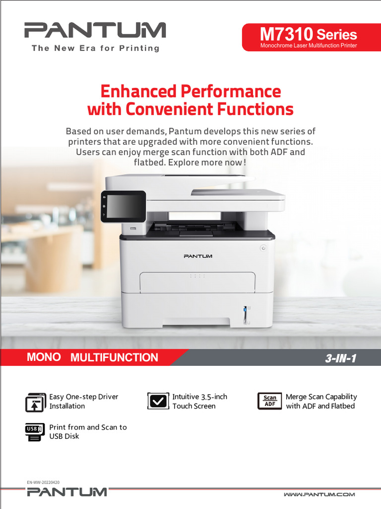 Catalogo Multifuncional M7310DW | PDF