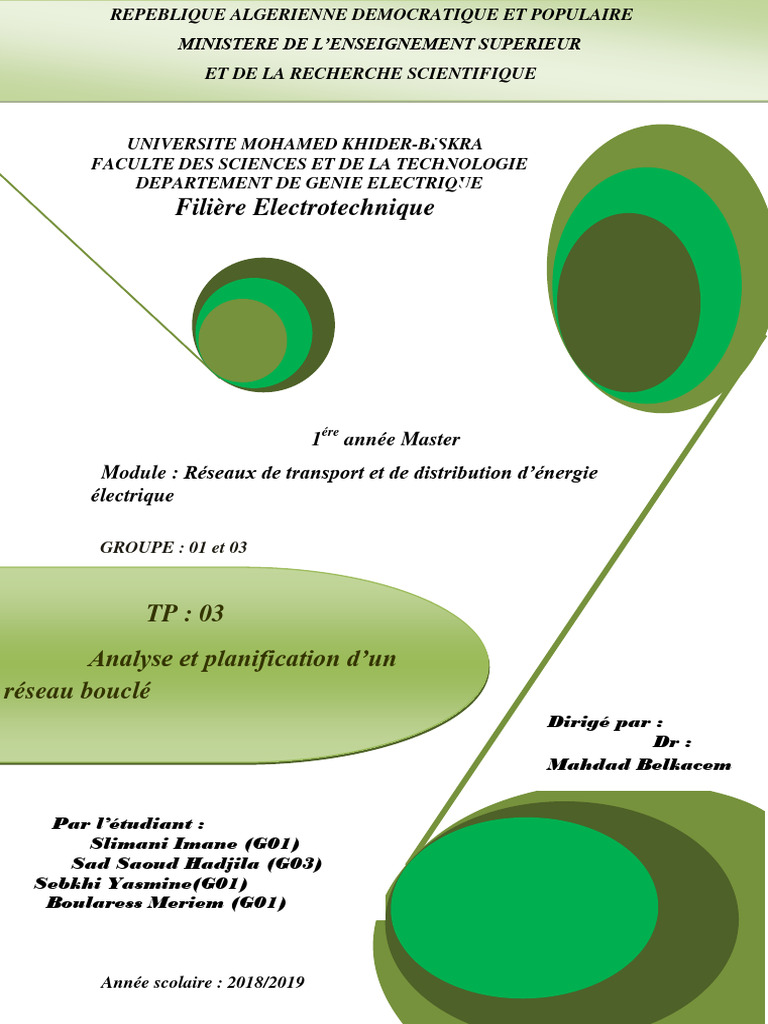 Tp3analyse Et Planification D'un Réseau Bouclé | PDF