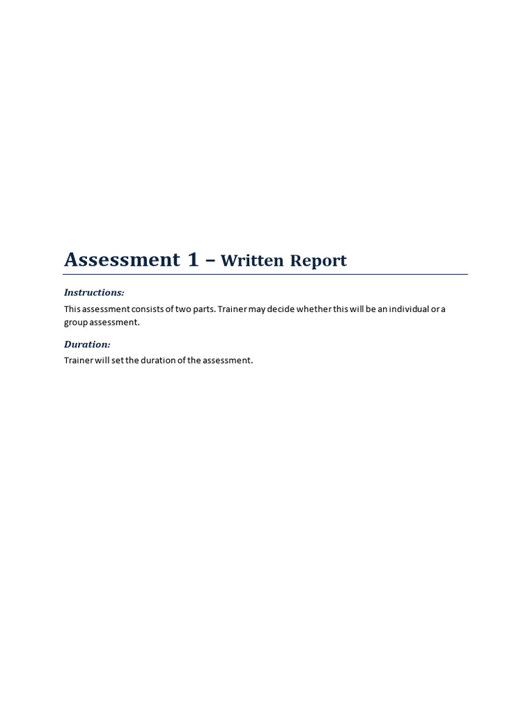 1 Assessments | PDF