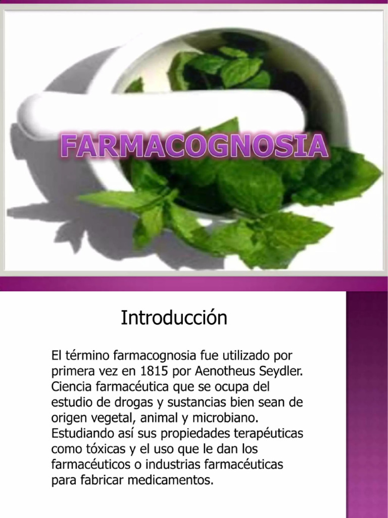 Farmacognosia Powerpoint | PDF