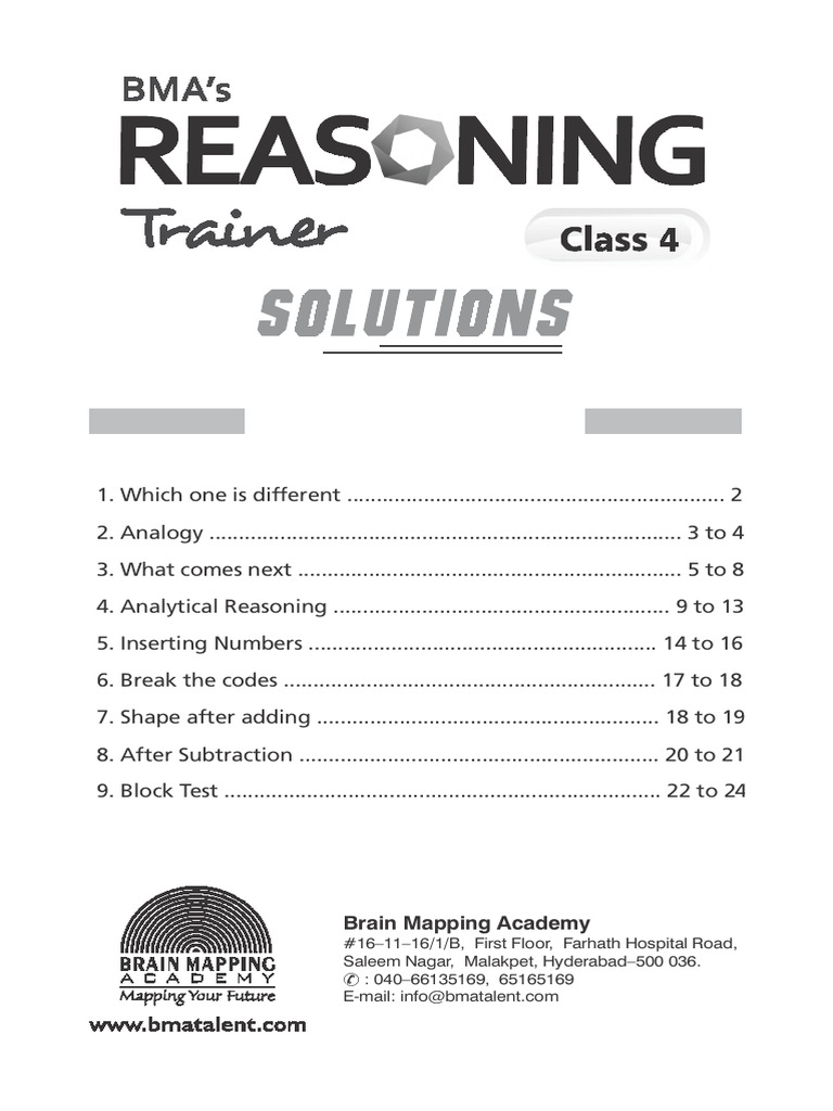 Brain Mapping Academy: Analytical Reasoning Guide | PDF | Shape ...
