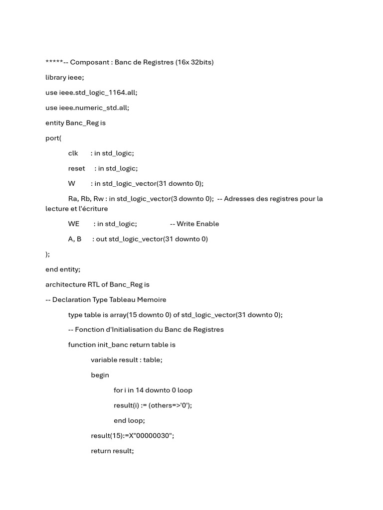 Composant VHDL | PDF