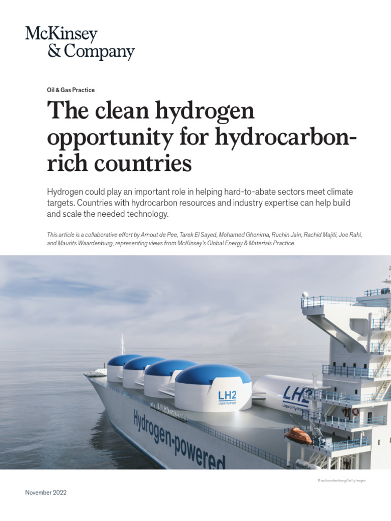 The Clean Hydrogen Opportunity For Hydrocarbon Rich Countries Vfinal ...