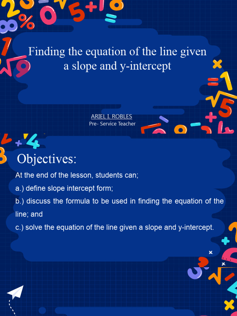 Slope-Intercept Form Basics | PDF | Teaching Methods & Materials ...