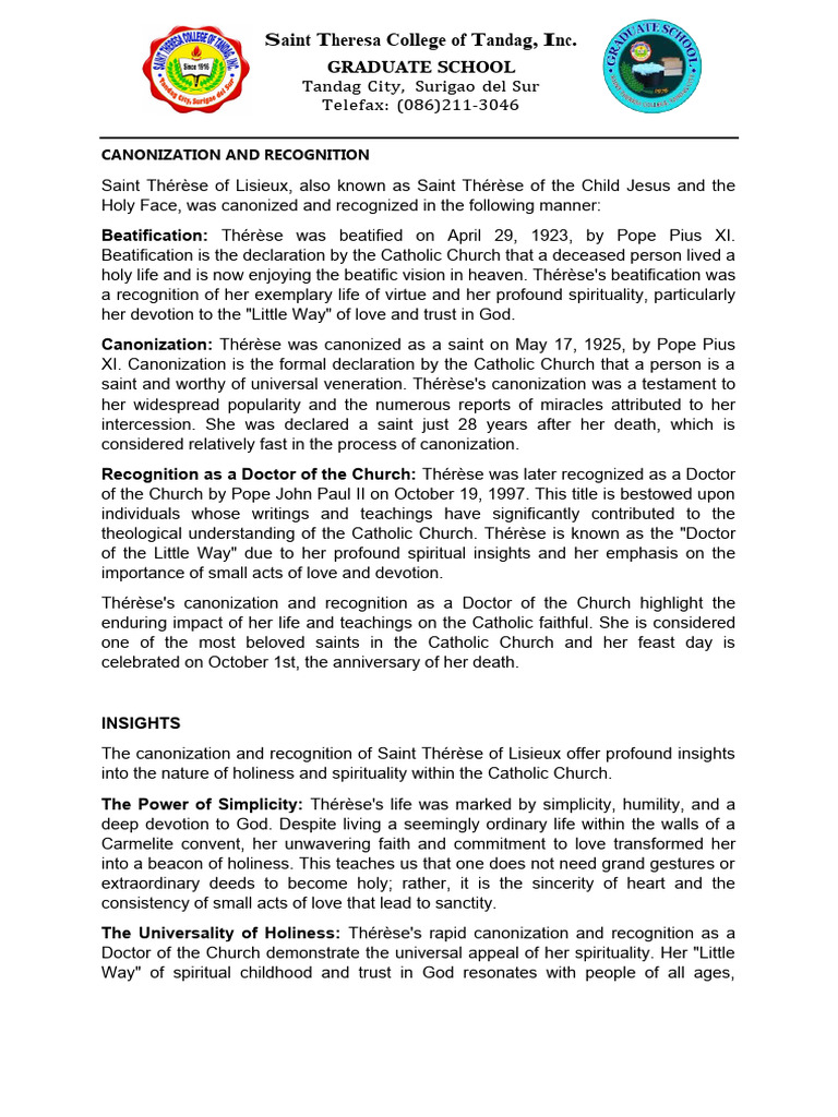 STC GS Header | PDF | Saint | Catholic Church